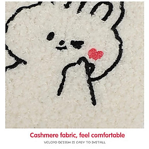 Car Seat Belt Pad,MoreChioce Universal Seat Belt Shoulder Strap Cover Comfortable Seatbelt Protector Pad with Sweet Pattern for Car and Backpack,Rabbit#B