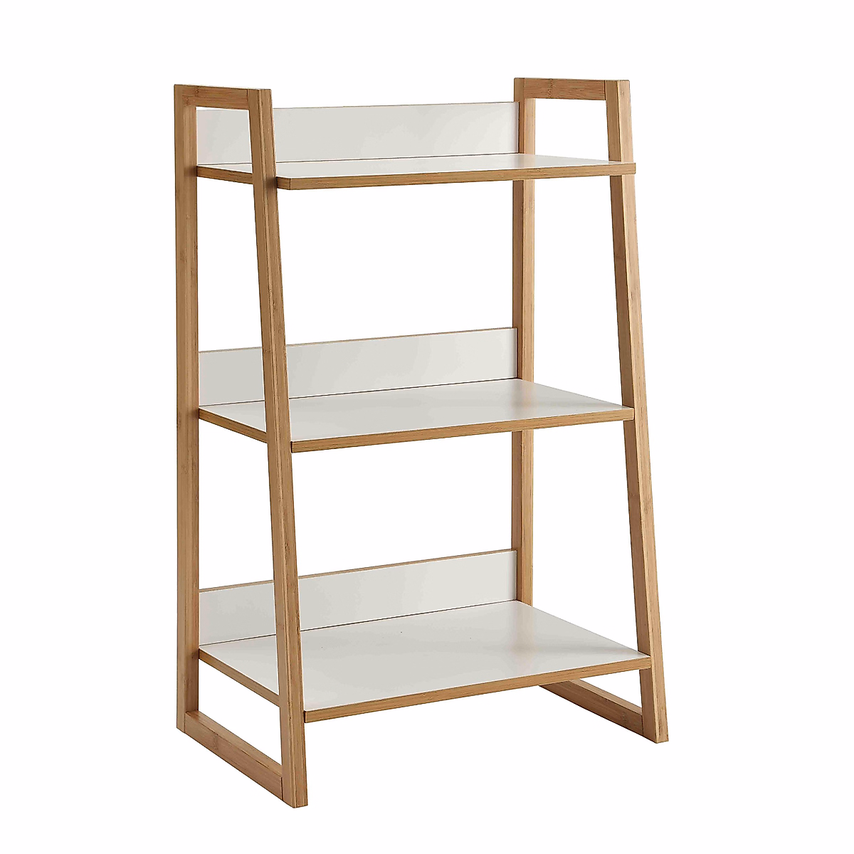 Convenience Concepts Oslo Sundance 3 Tier Shelf, White / Bamboo