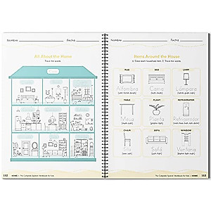 The Spanish Workbook for Kids: A Fun and Easy Beginner's Guide to Learning Spanish for Kids Grades K-5: Learn the Alphabet, Numbers, Colors, Shapes, Senses, Seasons and Other Essential Concepts