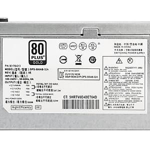 LXun Upgraded L05757-800 901759-013 500W Switching PSU Power Supply Compatible with HP EliteDesk Z2 G4 800 880 600 G3 G5, Model L05757-800 DPS-500AB-32 A,795-0003UR Desktop Power Supply New