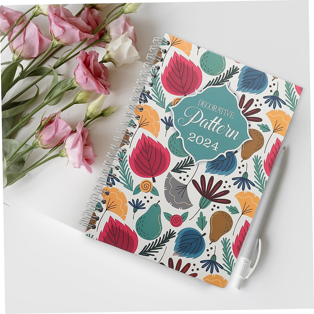 Tofficu 2024 Note Book Spiral Notebooks Notepad Office Decor Note Pad Monthly Planner Office Accessory Academic Planner Office Supply Weekly Calendar Pad Tear off Schedule Work Tearable