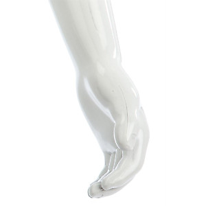 Displays2go Glossy White Polypropylene Child Youth Mannequin Form, 51-Inch