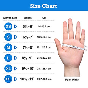 TitanFlex Nitrile Exam Gloves, Blue, 6-mil, Large, Box of 100, Heavy Duty Nitrile Gloves Disposable Latex Free, Powder Free, Medical Gloves, Cooking Gloves, Mechanic Gloves, Cleaning Gloves