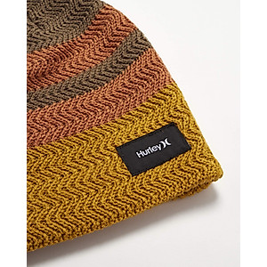 Hurley Men's Winter Hat - Block Party Beanie, Khaki