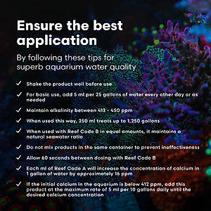 Brightwell Aquatics - Reef Code A - Balanced Calcium & Alkalinity System Water Conditioner - For All Saltwater Marine Fish & Reef Fish Tanks - Aquarium Water Treatments, 8.45 fl oz
