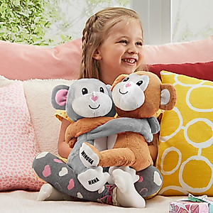 Let's Make Memories Personalized Hugging Plush Monkeys - Monkey Stuffed Animal for Kids - for Birthday - for Boy - for Girl - Te Quiero - Familia