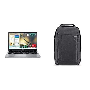 Acer Aspire 3 A315-24P-R2SC Laptop | 15.6" FHD IPS Display | AMD Ryzen 5 7520U | Radeon Graphics | 8GB LPDDR5 | 256GB SSD | Wi-Fi 5 | Windows 11 Home 15.6" Gray Travel Backpack