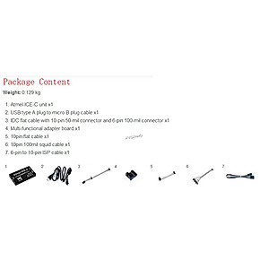 Compatible Powerful Atmel-ICE MCU AVR SAM Xmega Programmer Debugger On-chip Debug Supports JTAG aWire PDI debugWIRE SWD TPI SPI Interface Original ATMEL-ICE-PCBA Inside @XYGStudy