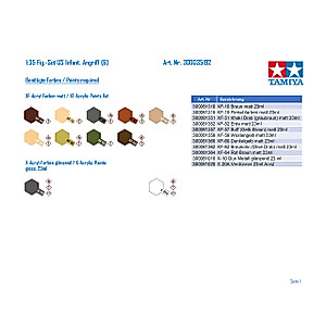 Tamiya 35192 – WWII US Infantry Attack Figurines 1:35 – Set of 6