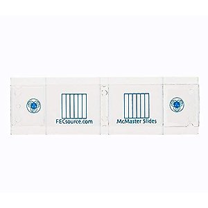 4 McMaster Method Microscope Slides, by FEC Source, Fecal/Worm Egg Count for Parasites for Veterinary Use. Livestock Parasite Management. FECRT Reference Guide Included.
