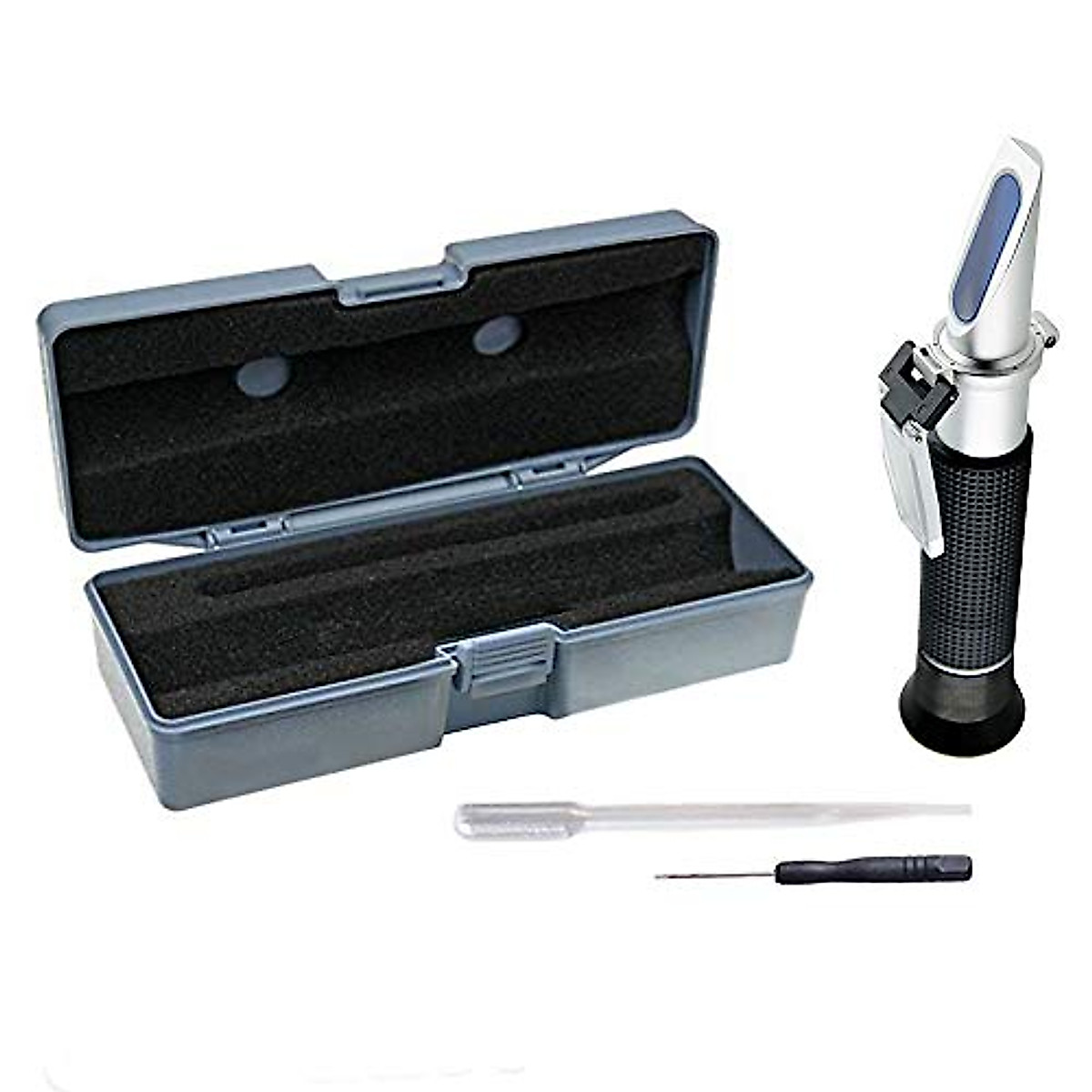 JOR Refractometer, Dual-Range Scale Device to Measure Salinity and Specific Gravity of Saltwater Aquarium and Reef Tank, Provides Accurate Reading, No Batteries Required, 1 Set per Piece
