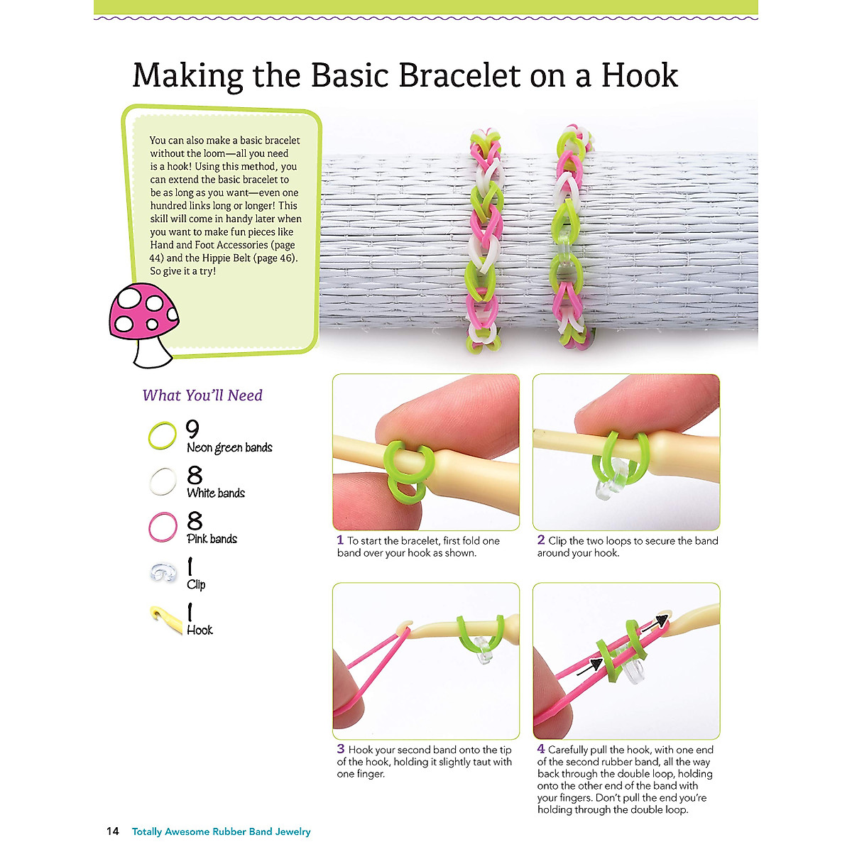 Totally Awesome Rubber Band Jewelry: Make Bracelets, Rings, Belts & More with Rainbow Loom (R), Cra-Z-Loom (TM), or FunLoom (TM) (Design Originals) 12 Creative Step-by-Step Projects for Hours of Fun