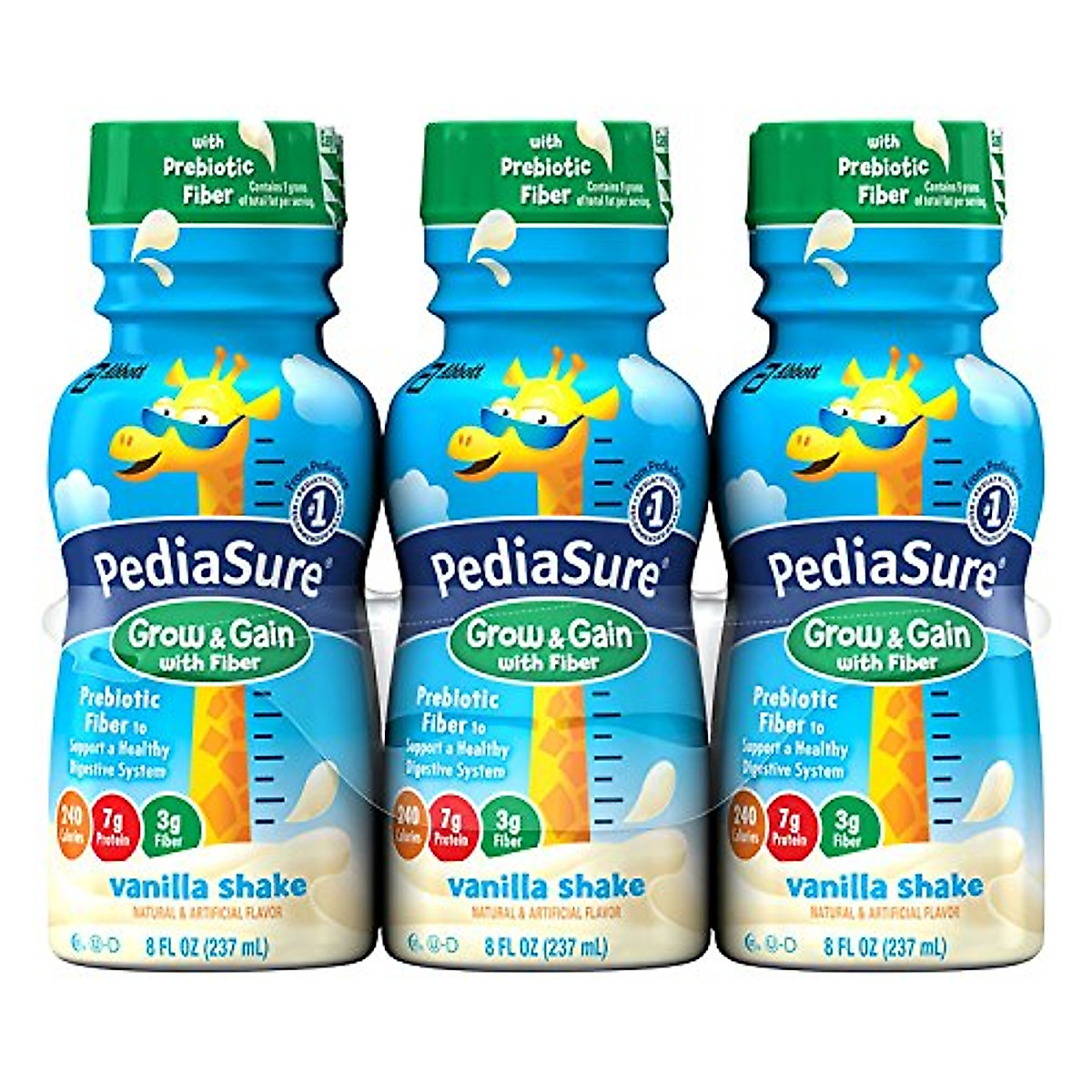 PediaSure Vanilla with Fiber Shake - 8 oz. bottles - 24 pk.