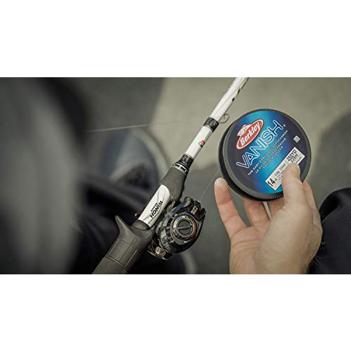 Berkley Vanish®, Clear, 8lb | 3.6kg, 250yd | 228m Fluorocarbon Fishing Line, Suitable for Saltwater and Freshwater Environments