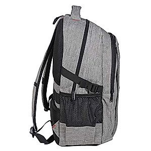 Rockland Business Pro USB Laptop Backpack, Grey, Large
