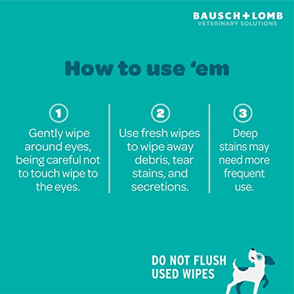 Project Watson Dog Eyelid Wipes, Micellar Technology That Cleanses and Hydrates, Contains Hyaluronan (HA), an Electrolyte, Aloe & Licorice, Paraben & Fragrance Free, 45 Pre-Moistened Textured Wipes