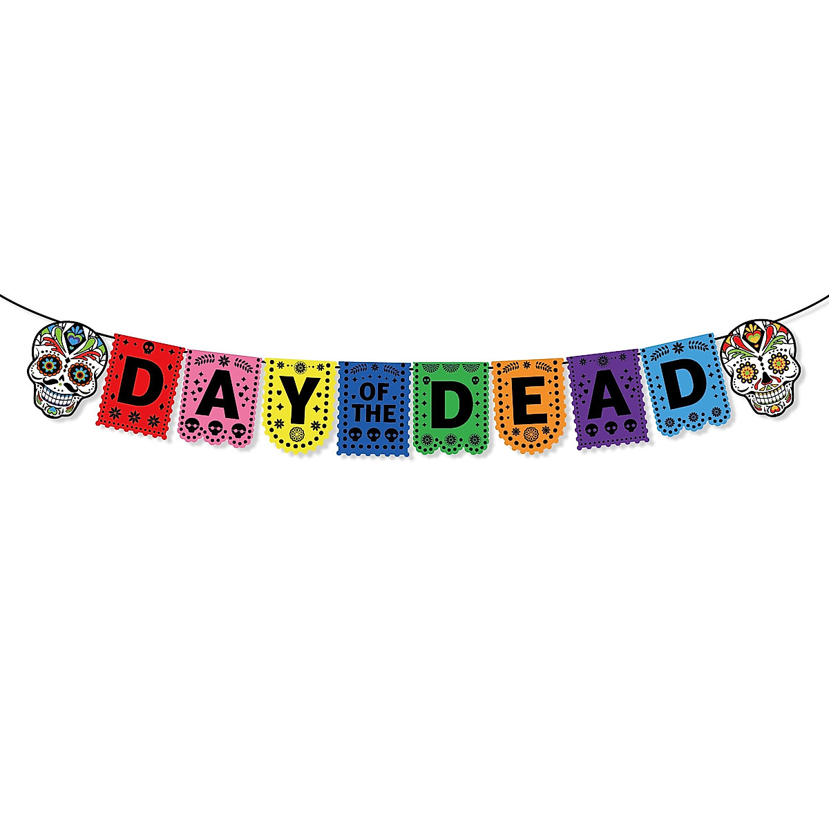 Day of The Dead Porch Banner Dia de Los Muertos Banner Mexican Banner Skulls and Skeletons Mexican Days Banner of Halloween Party Decoration, Days of the Dead Party Decoration