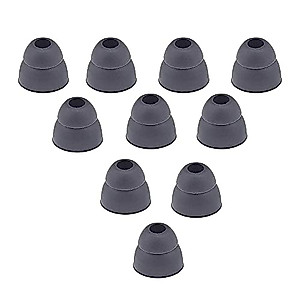 Toeasor 10pcs Double Flange Earbuds Replacement Tips Eargels Silicone Ear Tips Compatible with Beat by dr dre Powerbeats 2 Powerbeats2 Wireless Stereo Earphones