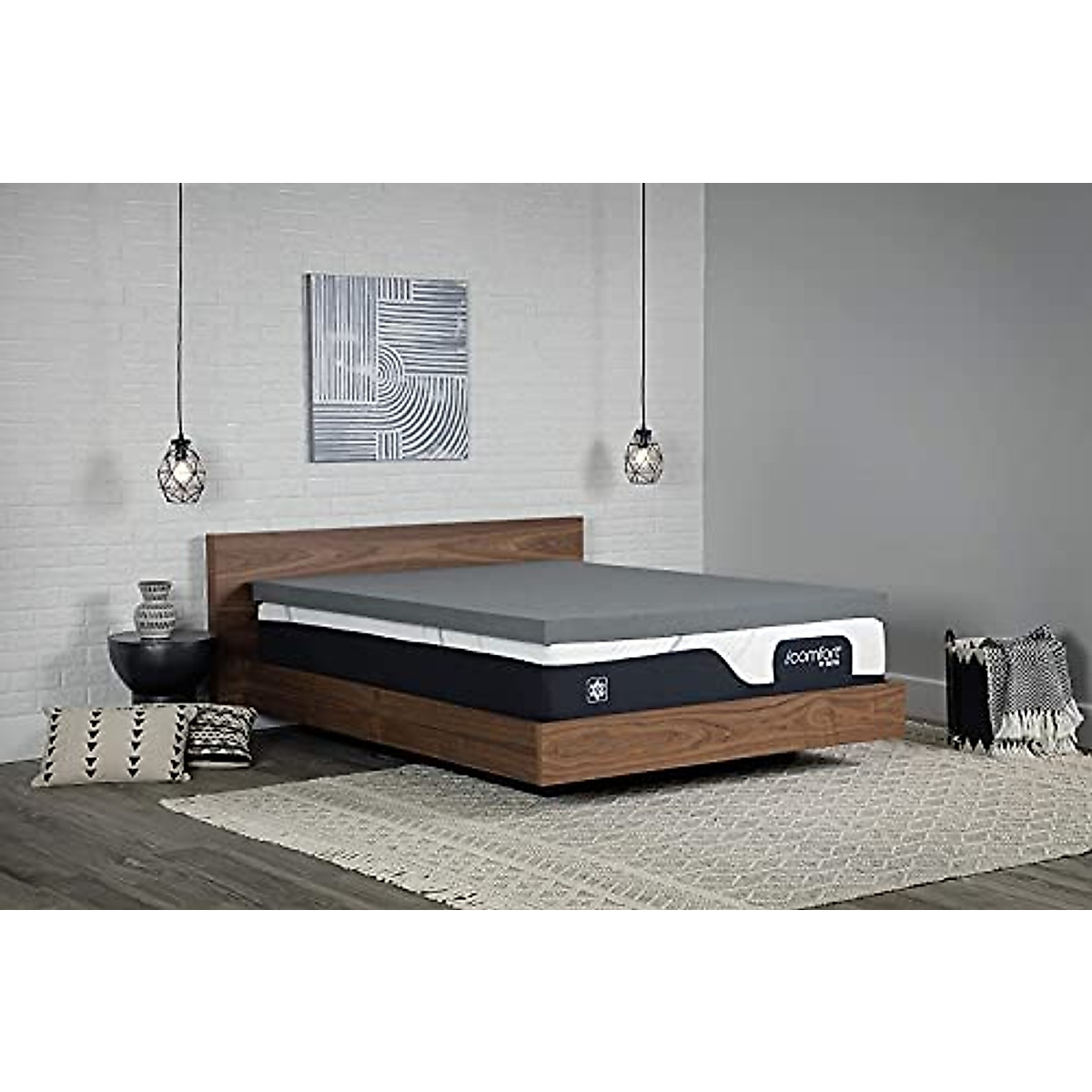 Serta Carbon Dream 3" Memory Foam Mattress Topper