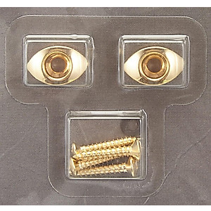 D'Addario Accessories D'Addario Elliptical End Pins, Gold, Large