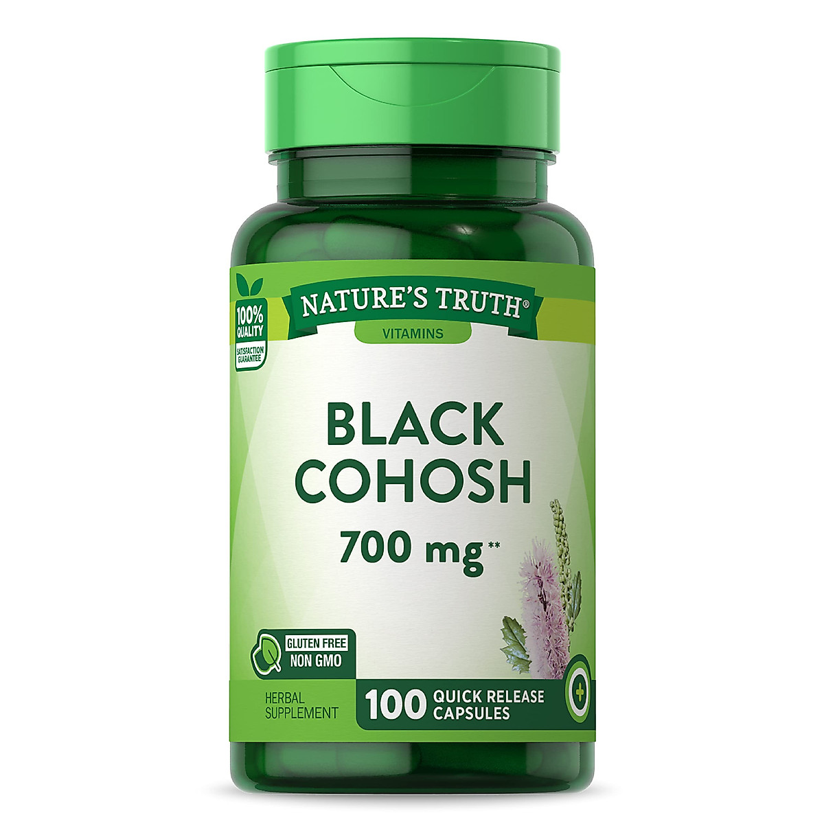 Nature's Truth Black Cohosh | 100 Capsules | Root Extract | Non-GMO, Gluten Free