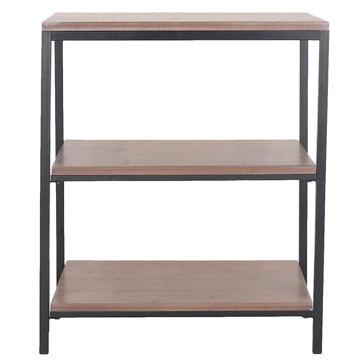 SAFAVIEH Home Collection Zeke Honey Natural 3-Tier Bookcase Storage Shelf Unit