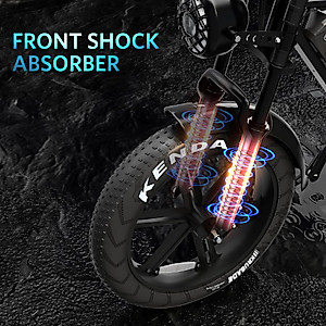 OUXI V8 Electric Bike Adults, Electric Mountain Bike with 750W Motor 48V 15Ah Removable Larger Battery 31MPH 20'' Fat Tire E Bike Shi-Mano 7-Speed Adult Electric Bicycles (Black)