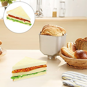 ABOOFAN 2pcs Artificial Sandwich Simulated Vegetable Sandwich Faux Sandwich Fake Food Model Kitchen Photo Prop for Easter Home Party Decoration
