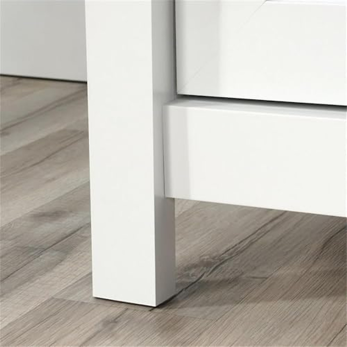 Pemberly Row Engineered Wood 2-Drawer Lateral File Cabinet in Soft White