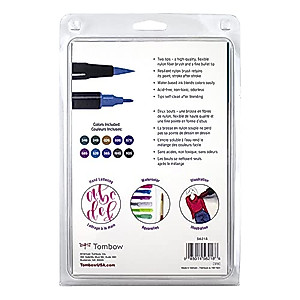 Tombow Dual Brush Pen Bohemian Marker, 10 Piece