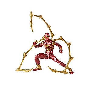 Spider-Man Marvel Legends Series 6-inch Iron Spider Action Figure Toy, Includes 2 Accessories