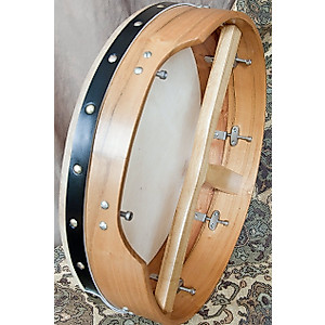 Bodhran, 14" x 3.5", Tune, Mulberry, T-Bar