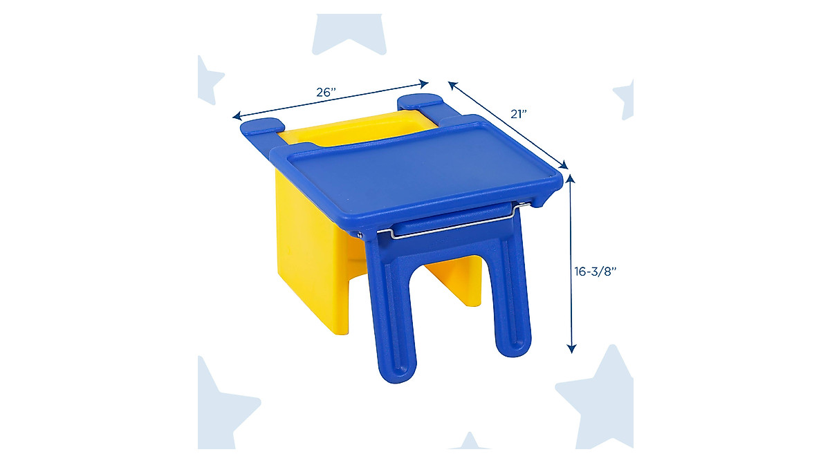 Children's Factory Edutray - Convertible Kids Desk & Chair Set