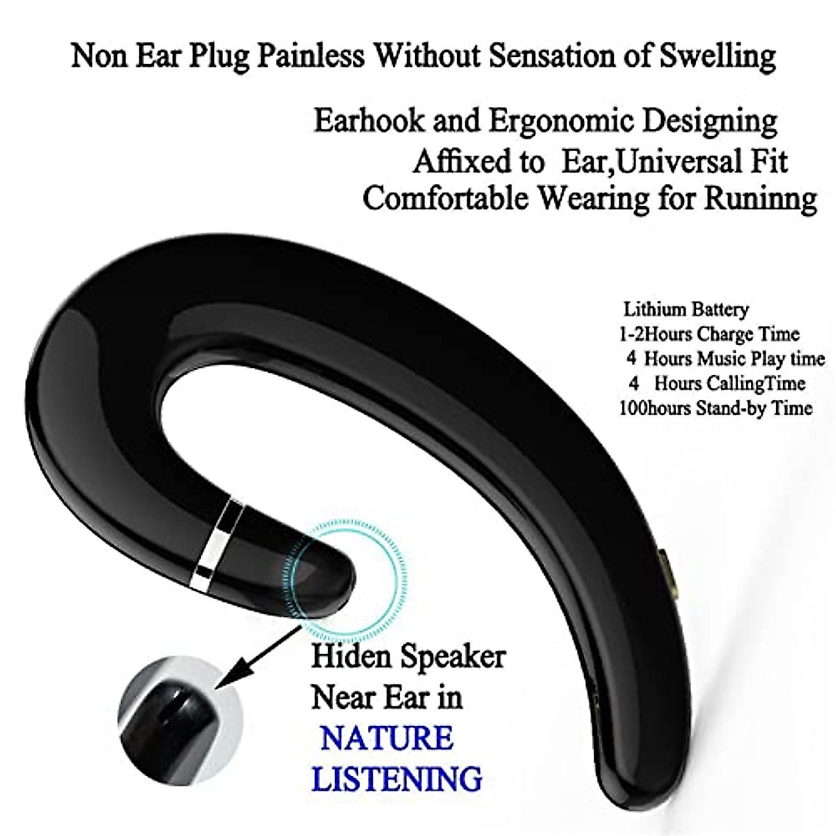 Fashion HiFi Bluetooth Headset Wireless Sports Touchs Waterproof Super Long Battery Life Music Binaural Subwoofer Earplugs
