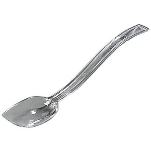 Carlisle FoodService Products CFS 447007 Solid Buffet / Salad Serving Spoon, 0.8 oz, Clear
