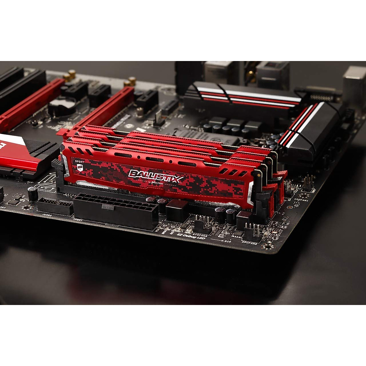 Crucial Ballistix Sport LT 3200 MHz DDR4 DRAM Desktop Gaming Memory Single 16GB CL16 BLS16G4D32AESE (Red)