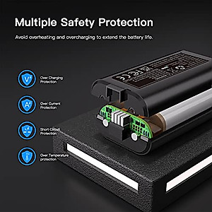 2 Pack Rechargeable Battery Pack for Xbox S/X/One/Elite Controller, Xbox Series X/S Controller Game Accessories with Fast Charger and 10FT USB-C Charging Cable