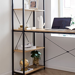 DormCo Suprima® Desk - Tall Bookshelf X-Style - Beech