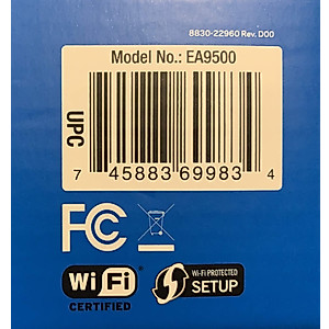 Linksys WiFi 5 Router, Tri-Band, 3,000 Sq. ft Coverage, 25+ Devices, Speeds up to (AC5400) 5.4Gbps - EA9500