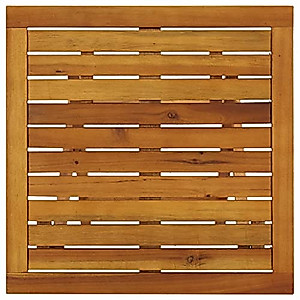 vidaXL Solid Wood Outdoor Coffee Side Table Folding Square Patio Deck Garden