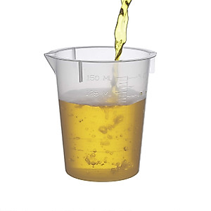 Consolidated Plastics 45381 Disposable Beaker, Polypropylene, 150 mL, 100 Piece