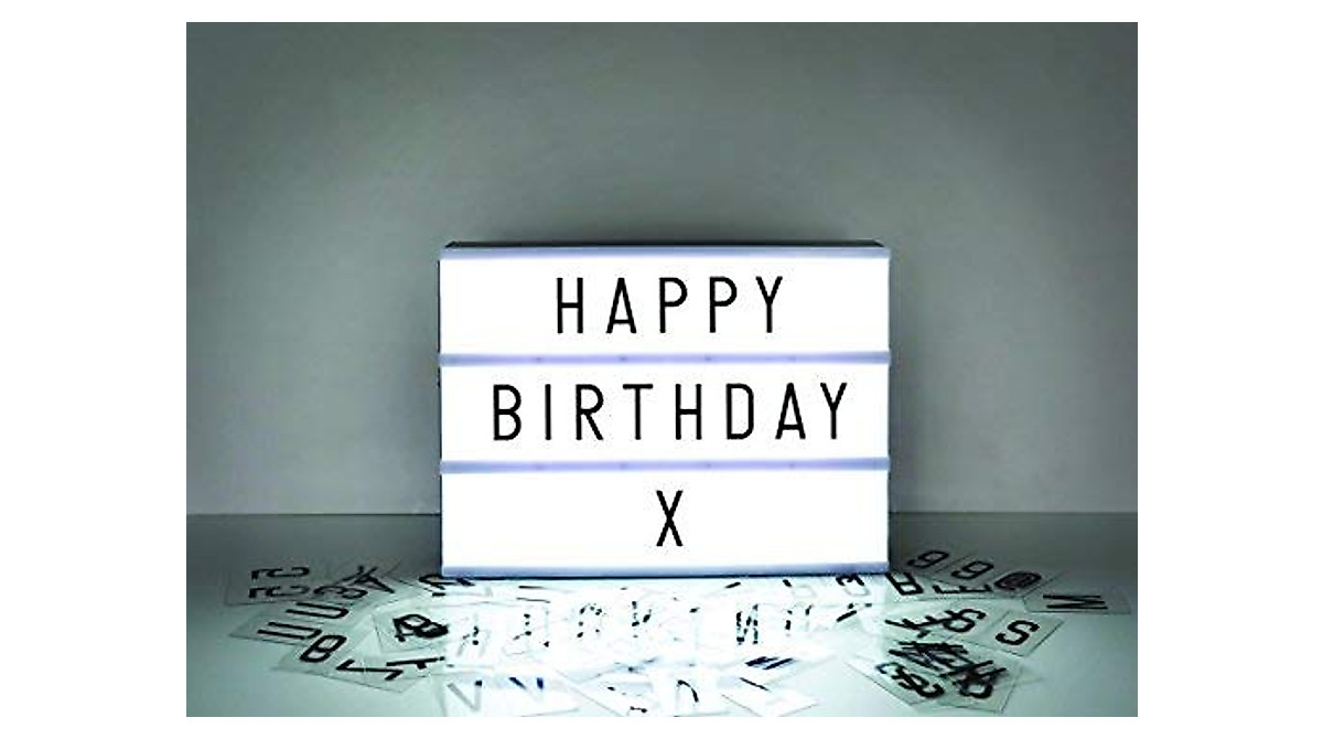 Cinematic Light Box Sign - Personalize with 105 Emojis