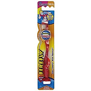 Dr. Fresh Firefly LightUp Timer Children's Toothbrush, Soft 1 ea. (colors may vary)