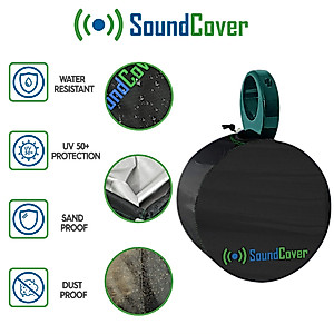Two Small Black Marine Wakeboard Tower Pod Speaker Covers for Small Boat Speakers - Cover Dimensions H 7.5" x W 7.5" x D 7.5" - Fits Boss, Rockville, Kicker, Pyle & NOAM NUTV5