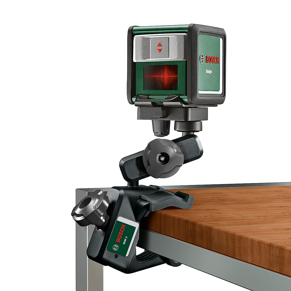 Bosch Universal clamp MM 2 (with Clamping Range of 10-60 mm and Height Adjustment of 40-95 mm for Fast and Flexible Positioning of Cross line Lasers)