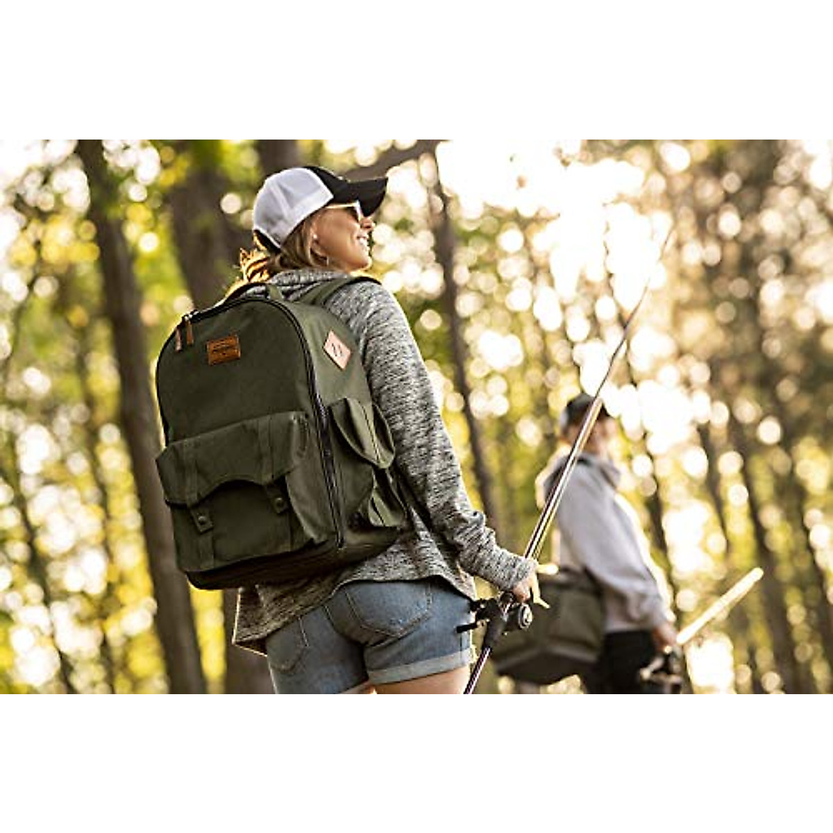 Plano Molding A-Series 2.0 Tackle Backpack, Forest Green, Includes 5 3600 StowAway Utility Boxes, Premium Soft Fishing Tackle Storage for Baits & Tools