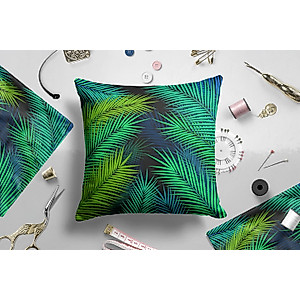 iiRov Summer Design Ink-Fuzed Decorative Throw Pillow - Retro Summer Jungle v1