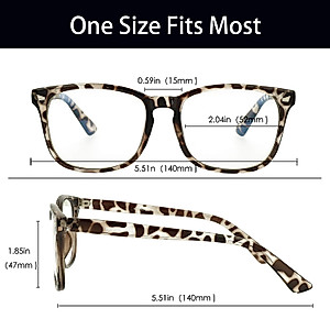 MAGIC JING Blue Light Blocking Computer Gaming Glasses Anti Glare UV Protection Rectangle Eyeglasses for Men and Women (light tortoise)