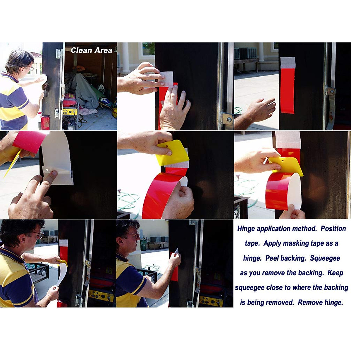 Red High Visibility DOT-C2 Reflective Tape 2 inch x 20 feet Safety Warning Conspicuity Tape Waterproof Self-Adhesive Tape for Trailer Vehicles Trucks Vans Bikes Cargos Helmets Poles