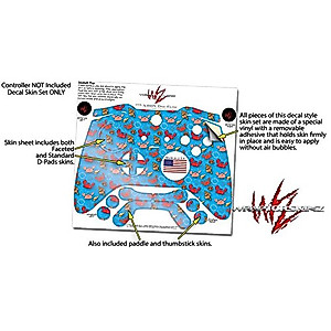 Crabs and Shells Blue Medium - WraptorSkinz Decal Style Vinyl Skin Wrap compatible with XBOX One ELITE Wireless Controller (CONTROLLER NOT INCLUDED)